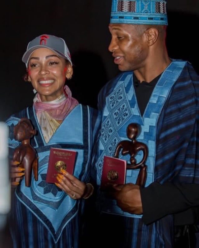 Meagan Good & Jonathan Majors Receive Guinean Citizenship - Afrobeating